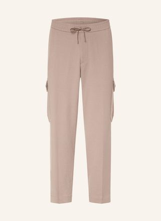HUGO BOSS Cargohose Urbanex Transit Tapered Fit Aus Flanell braun
