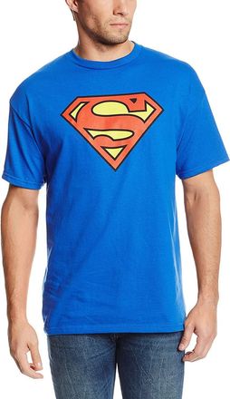 DC Comics Superman Classic Logo Herren T-Shirt Königsblau, königsblau, Klein
