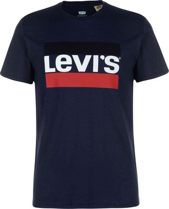 Levi's Herren Sportswear Logo Graphic T-Shirt,Dress Blues,XXL