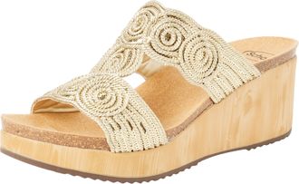 Dr. Scholls Scholl Damen Sabaudia T-bar Sandale, goldfarben, 41 EU