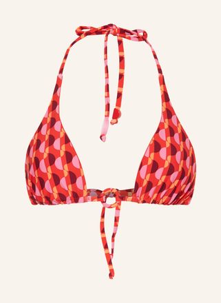 Seafolly Triangel-Bikini-Top Sorrento Zum Wenden rot