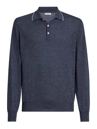 Brunello Cucinelli Polo - Bleu