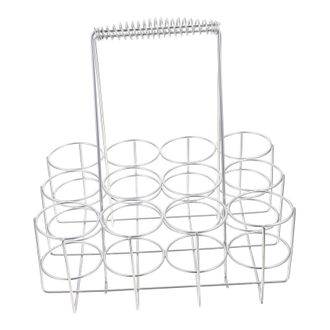 Cabilock Silberner Bierträger aus Robuster Flaschenträger mit Praktischem Handgriff Rostfrei und Bruchfest für Bar Party und Geschenk für Bierliebhaber