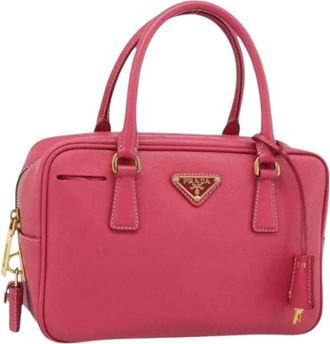 Prada Pre-owned Cuir sacs-prada - Femme - Pre-owned - Rose - Taille: ONE Size