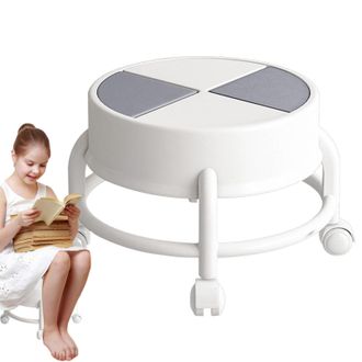 Generic Rollhocker mit niedriger H&ouml;he | Stuhl Hocker mit niedriger H&ouml;he Sitz f&uuml;r Zuhause, Salon, robuste mobile Stufe, drehbarer Rollstuhl, Seilzug f&uuml;r Gesch&auml;