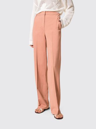 Twinset Weit geschnittene Twill-Hose mit mittlerer Taille und verdecktem Verschluss