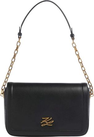 Karl Lagerfeld Femme, Sacs, Noir, Taille: ONE Size Sac Bandouli&egrave;re Essentials B2W30036