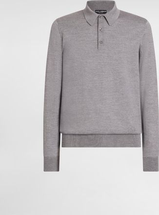 Dolce & Gabbana Knit Cashmere Polo Shirt - Mann Strickwaren 56