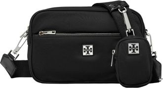 Tory Burch Womens Shoulder Bag Virginia Black Polyamide
