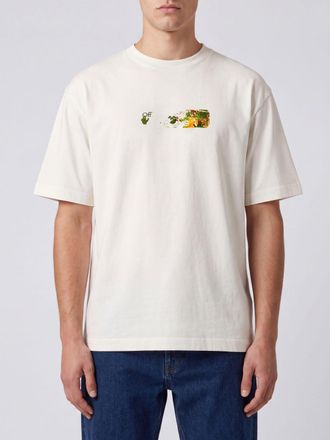 Off-white T-shirt en coton avec logo Arrow imprim&eacute; au dos