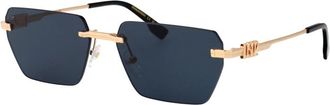 Dsquared2 Homme, Accessoires, Noir, Taille: 58 MM Rectangular Rimless Lunettes de soleil