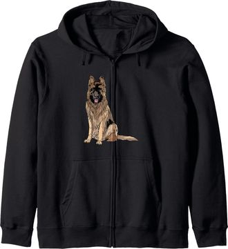 Whyitsme Design Deutscher Schäferhund Illustration Kapuzenjacke