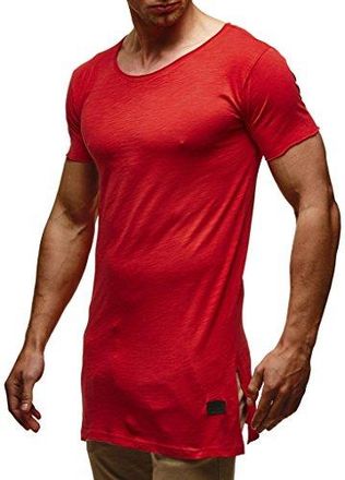 LEIF NELSON Bj&ouml;rn Swensen BS2003 T-shirt d&eacute;t&eacute; &agrave; col rond pour homme Coupe slim En coton