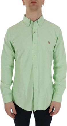 Ralph Lauren Homme, Chemises, Vert, Taille: M Chemise Oxford