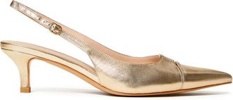 Twinset 50mm Leather Slingback Pumps