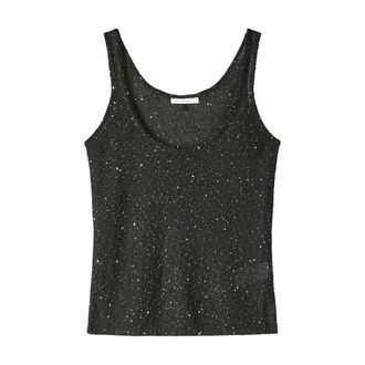 Patrizia Pepe Femme, Tops, Noir, Taille: 38 FR Hauts