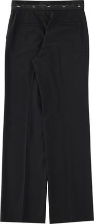 Msgm Wool-Blend Trousers - Black