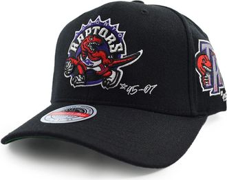 Mitchell & Ness NBA Timeline Classic Red Snapback Cap Toronto Raptors Black