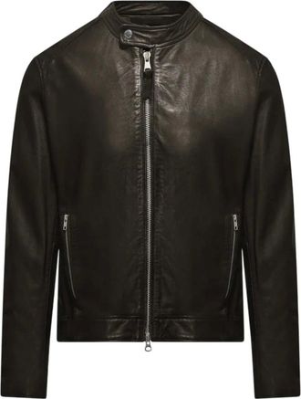 Bomboogie Homme, Vestes, Noir, Taille: M Leather Vestes