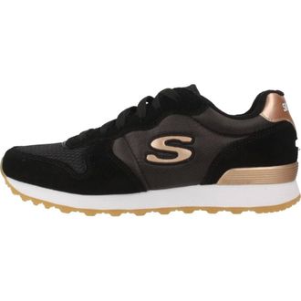 Skechers Femme, Chaussures, Noir, Taille: 35 EU Baskets Rétro Or pour Femmes