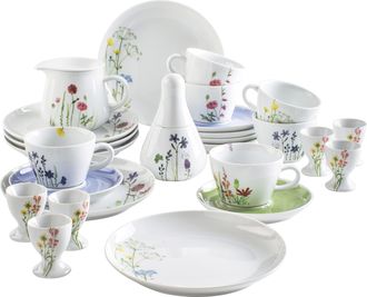 Kahla 390433A76875C Five Senses Wildblume Kaffeeset 26tlg. | florales Kaffeeservice für 6 Personen aus Porzellan
