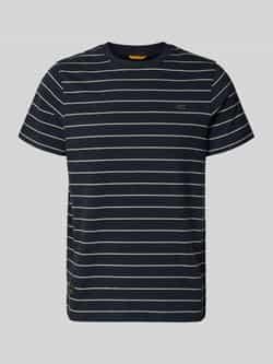 Camel Active T-Shirt mit Streifenmuster und Logo