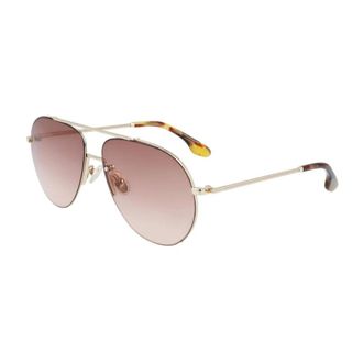 Victoria Beckham Femme, Accessoires, Jaune, Taille: ONE Size Metal Frame Lunettes de soleil