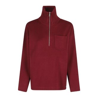 Moschino Stretch-Viskose-Top - - Knitwear - Damen - Rot - M