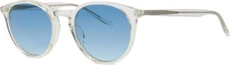 Barton Perreira lunettes de soleil rondes Princeton - Blanc
