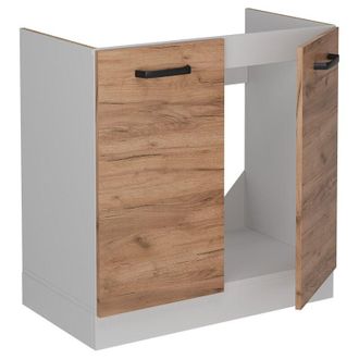 Vicco Meuble bas sous-&eacute;vier R-Line, Ch&ecirc;ne de force dor&eacute;, 80cm sans pt Vicco