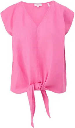 s.Oliver Blusentop Bluse Bluse mit Knoten-Detail