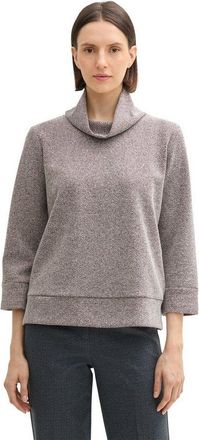 Tom Tailor Sweatshirt mit Wasserfall-Kragen