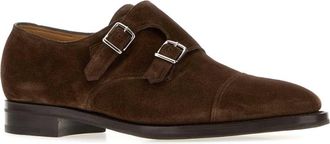 John Lobb William Monk Strap Shoe - Brown