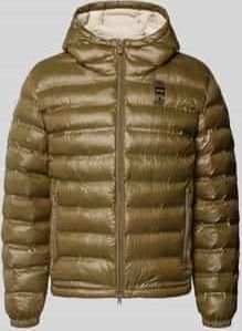 Blauer Steppjacke mit Zweiwege-Rei&szlig;verschluss Modell CHARLES