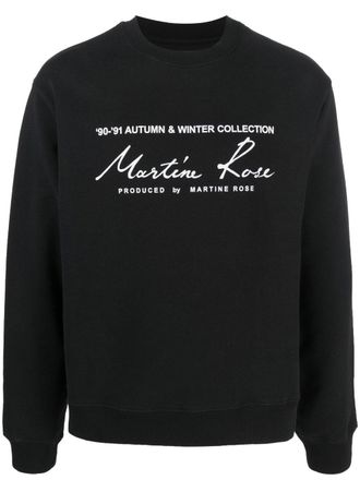 Martine Rose sweat à slogan imprimé - Noir