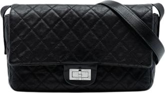 Chanel Sac &agrave; bandouli&egrave;re en cuir Pre-owned - Femme - Pre-owned - Noir - Taille: ONE Size