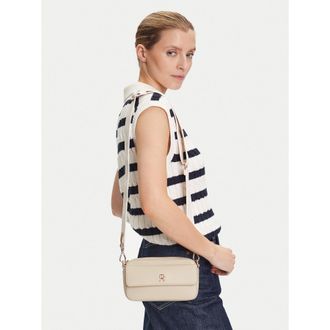 Tommy Hilfiger Handtasche Tommy Hilfiger DISTINCT CAMERA BAG AW0AW17455 Beige