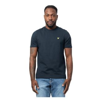 Lyle & Scott Homme, Tops, Bleu, Taille: S T-shirt ras du cou en coton