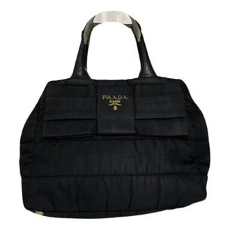 Prada Sac &agrave; main en polyester Pre-owned - Femme - Pre-owned - Noir - Taille: ONE Size