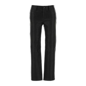Frame Denim The Leather Cigarette - - Trousers - Damen - Schwarzk - W25