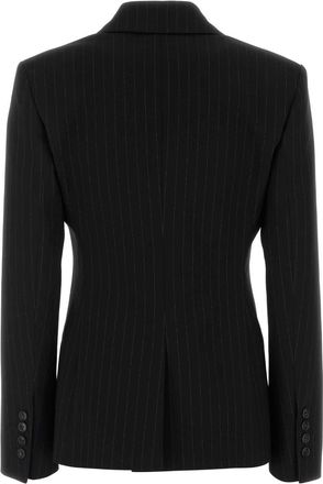 Andamane Womens Embroidered Stretch Cotton Blend Bianca Blazer Blackwhite Giacche E Gilet Jacket