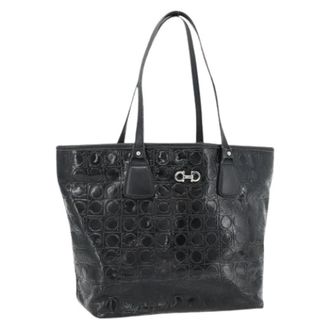 Ferragamo Pre-owned Lackleder-Tasche - - Pre-owned - Damen - Schwarzk - ONE SIZE