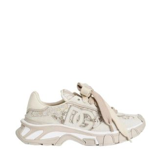 Dolce & Gabbana Femme, Chaussures, Multicolore, Taille: 38 EU Baskets &agrave; lacets avec patch DG