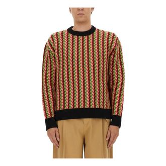 Lanvin Curb Chevron Strick-Rundhals - - Knitwear - Herren - Mehrfarbig - L