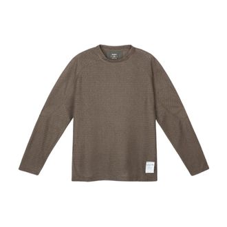 SATISFY FuzzFleece AD Long Tee - - Knitwear - Herren - Braun - XL