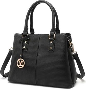 Miss Lulu Sac à Main Femme Simili Cuir Bandoulière Femme Cabas PU Porté Épaule Sac Travail Pochette Mode Sac Epaule, Shopper Dames Tote Travail Elégant Classiqu