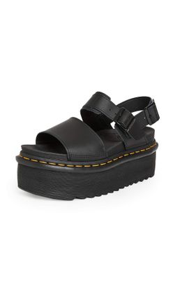 Dr. Martens Voss Quad DM26725001, Womens sandals, black, 42 EU