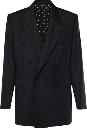 Dolce & Gabbana Homme, Vestes, Noir, Taille: M Blazer Classique
