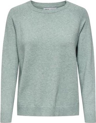 Only Only Onllesly Kings L/S KNT Noos Pull pour Femme, Brume Grise, L