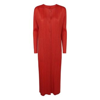 Issey Miyake Damen, Kleider, Rot, LGr&ouml;&szlig;e